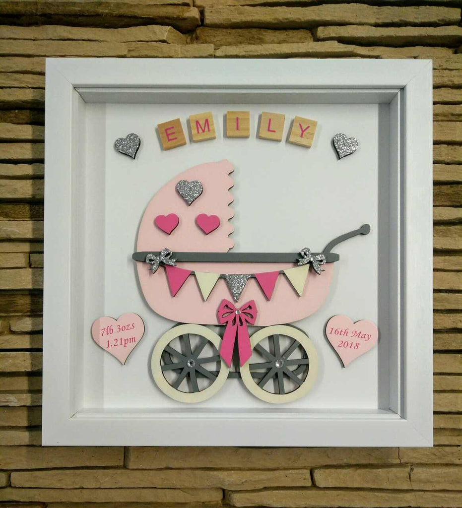 Personalised Pram Frame Boy &Girl – Life-in-Frames